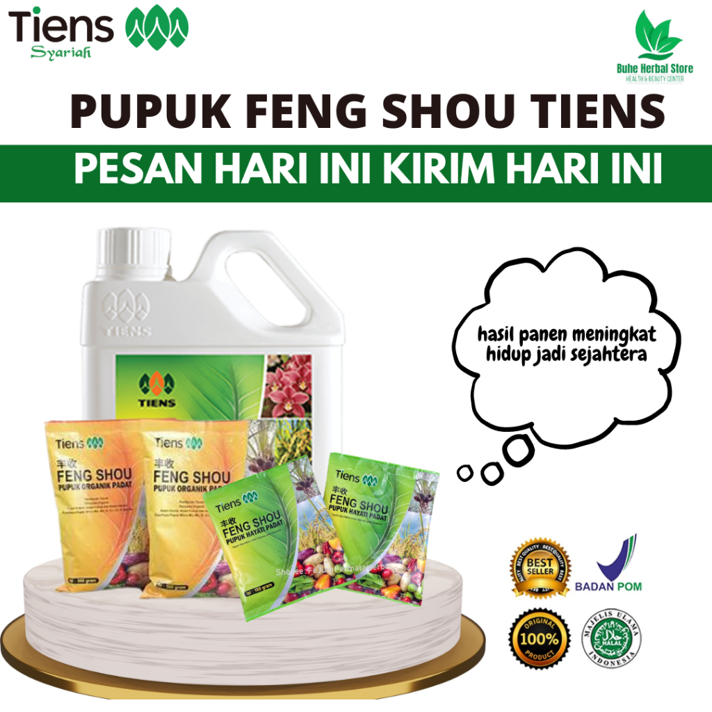 Jual Tiens Feng Shou Pupuk Hayati Organik Membantu Menyuburkan Tanah ...