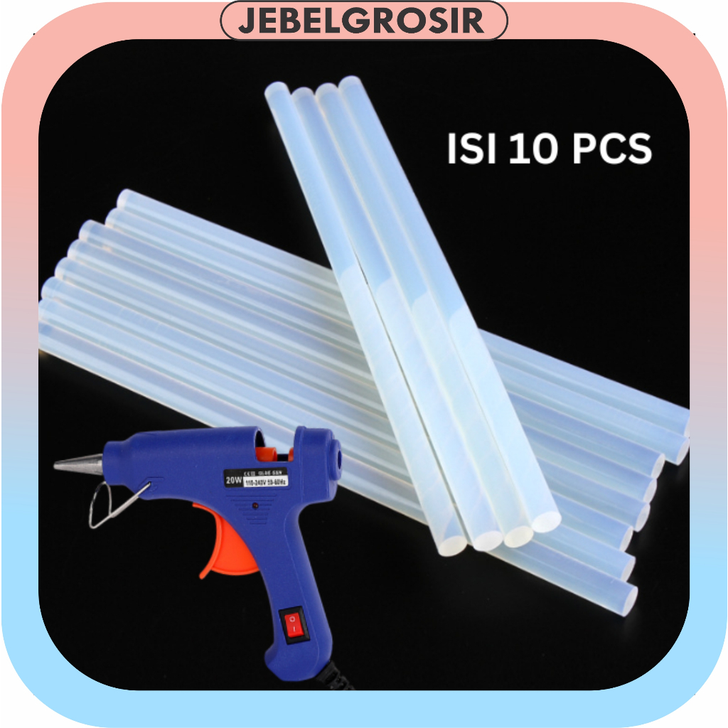 Jual 10 PCS Isi Ulang Lem Tembak / Reffil Lem Tembak / Lem Bakar Kecil / Refill Glue Gun Kecil ...