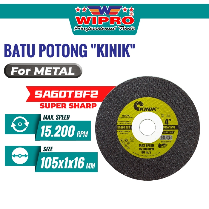 Jual Mata Gerinda Potong / Batu Potong Kinik 4" x 1mm Super Sharp ...
