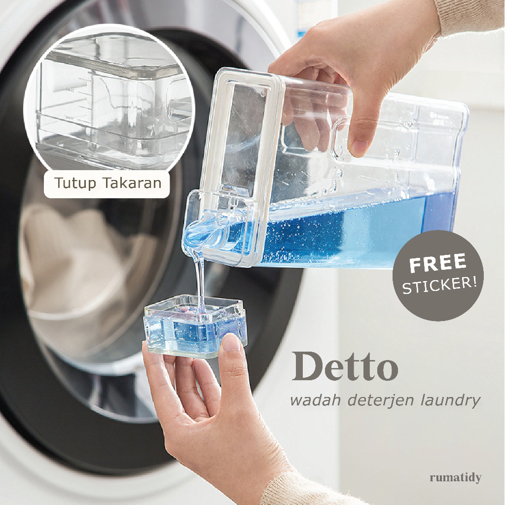 Jual 【RUMATIDY】DETTO Botol Deterjen Refill Estetik Tempat Deterjen ...
