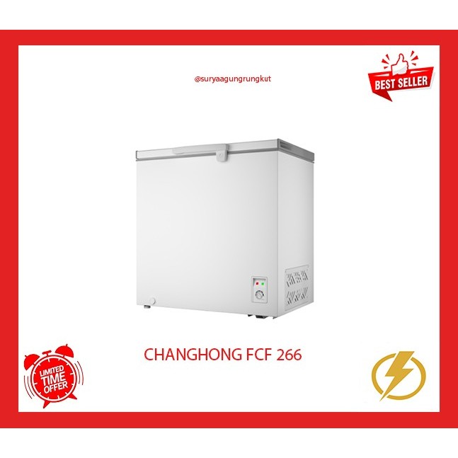 Jual FREEZER BOX CHANGHONG 220 LITER 110 WATT - FCF 266 | Shopee Indonesia