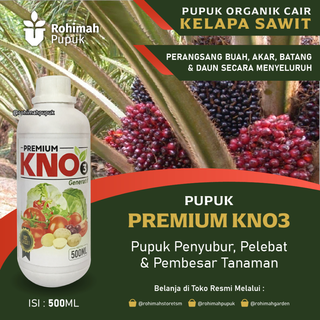 Jual pupuk pelebat penyubur kelapa sawit KNO3 PREMIUM BOOSTER umbi dan buah - melebatkan tanaman ...