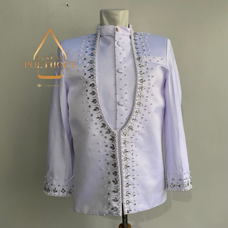 Jual Basofi pengantin Sunda akad nikah resepsi putih payet premium ...
