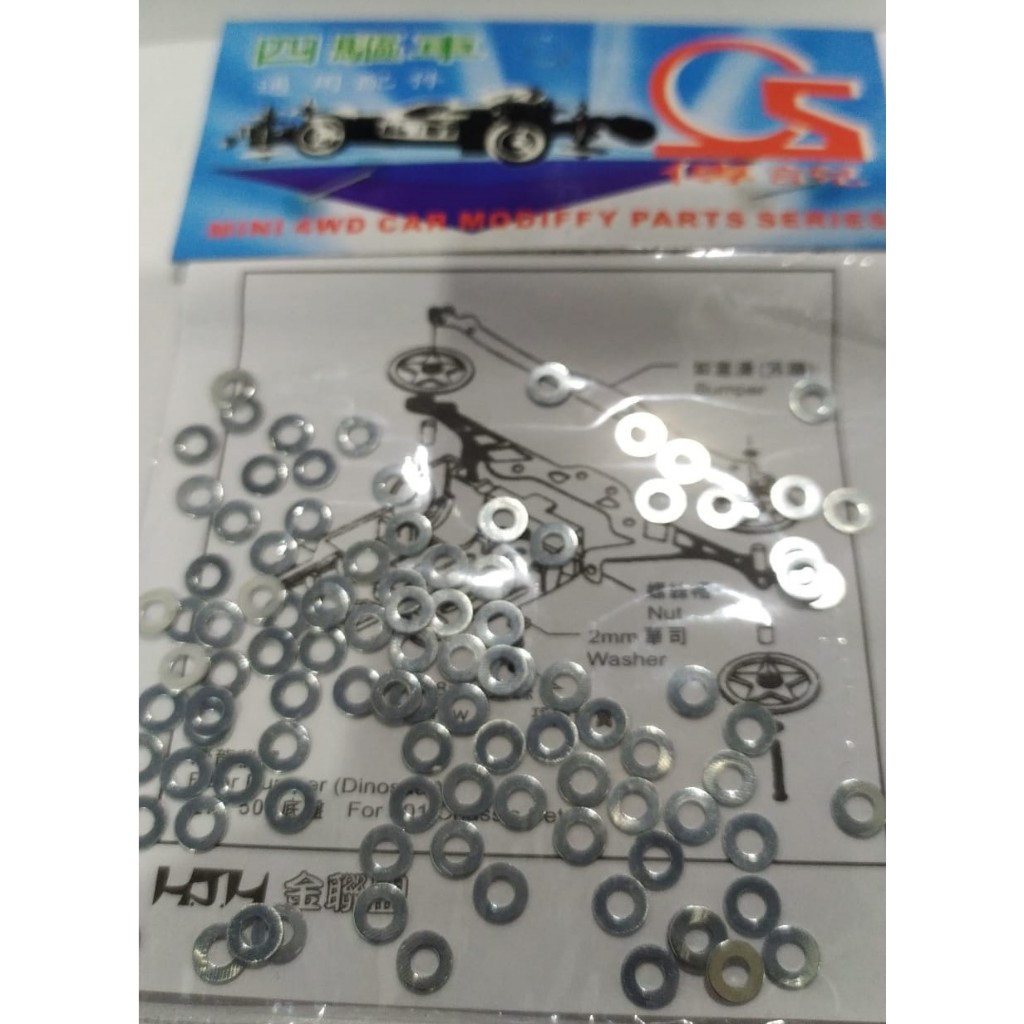Jual Mini 4wd baut counter / gepeng berbagai ukuran / Mur / ring pipih ...