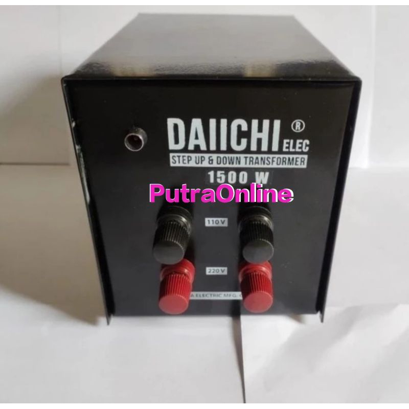 Jual Step UP & Down 1500w DAIICHI / Travo Step Up dan Down 1500wat AC ...