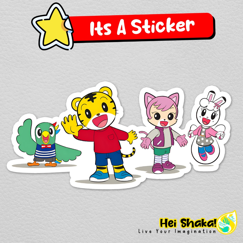 Jual Stiker Shimajiro And Friends Sticker Flappy Nikki Mimi-Lynne ...