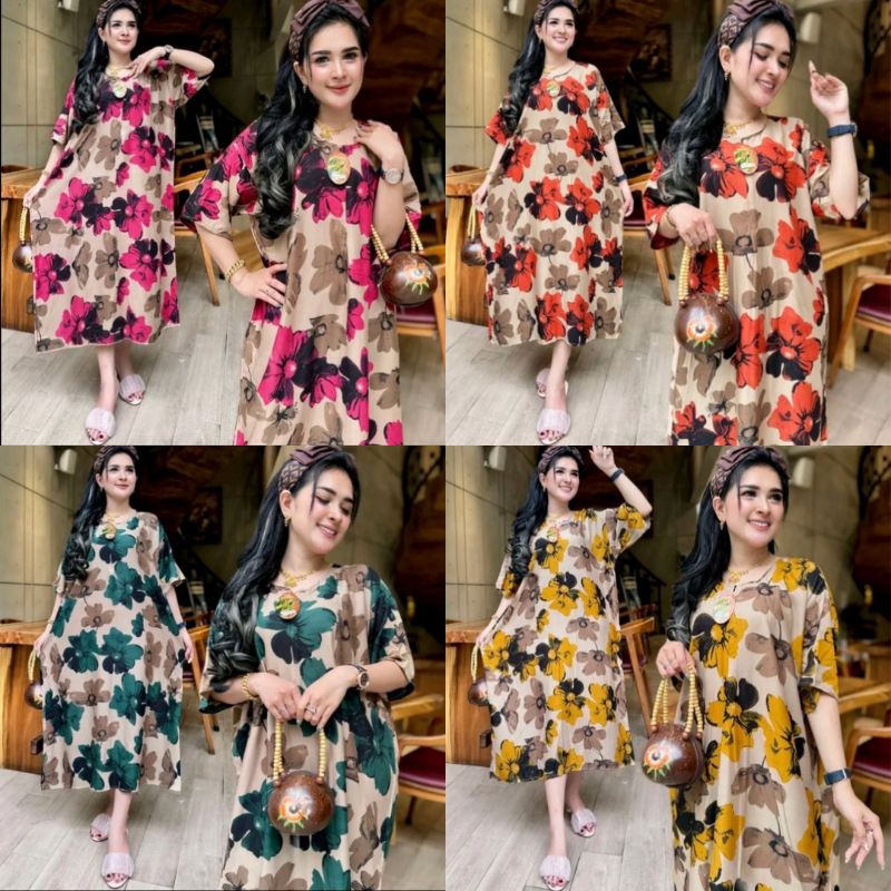 Jual Home Dress Daster Viral/Daster Jumbo Ld 130cm Daster Bumil ...