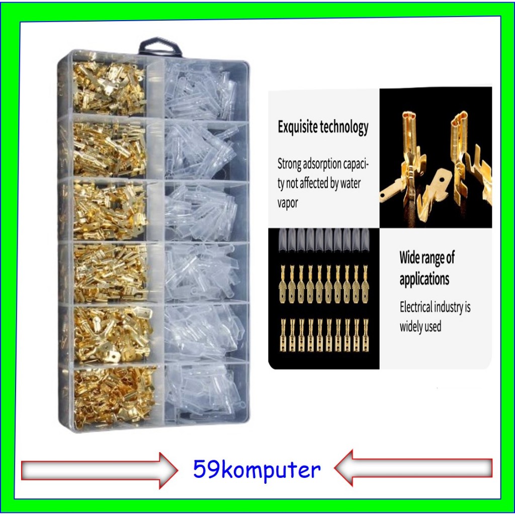 Jual 720 PCS Terminal Skun Kabel Gepeng Cewek Cowok Sekun Sambungan ...