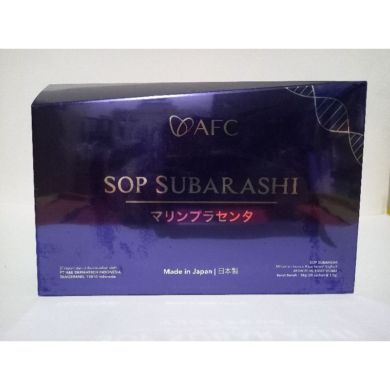 Jual VAYASHOP > 1 BOX SOP Subarashi Nutrisi Suplemen Medis Non Kimia ...