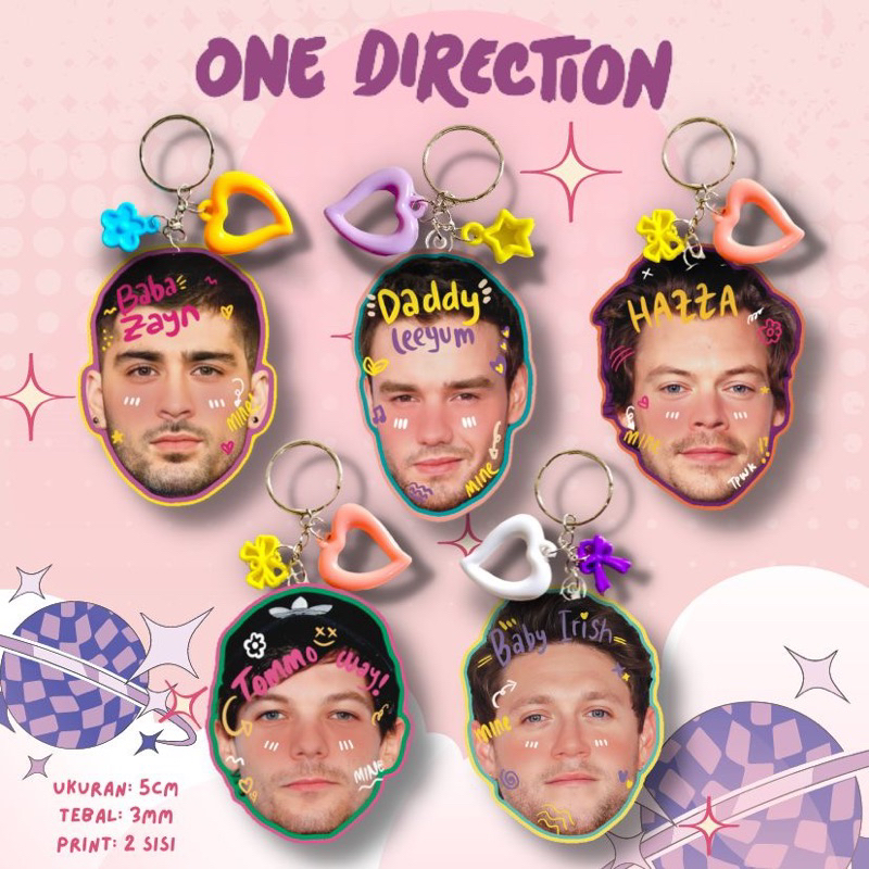 Jual One Direction Keychain Acrylic V2 | Shopee Indonesia