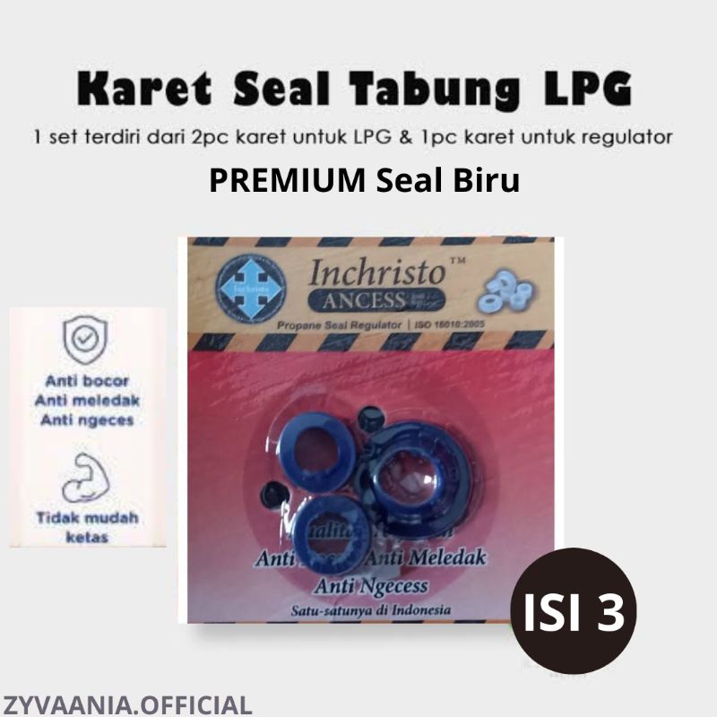 Jual INCHRISTO Premium Seal Biru Karet Pengaman Seal Silicon Regulator ...