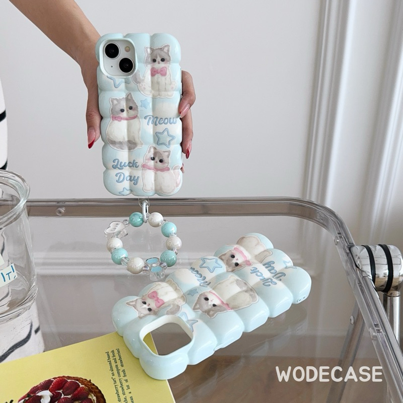 Jual WODECASE Kitty Bubble Case dan Strap Gelang untuk Iphone 11-15 Pro ...