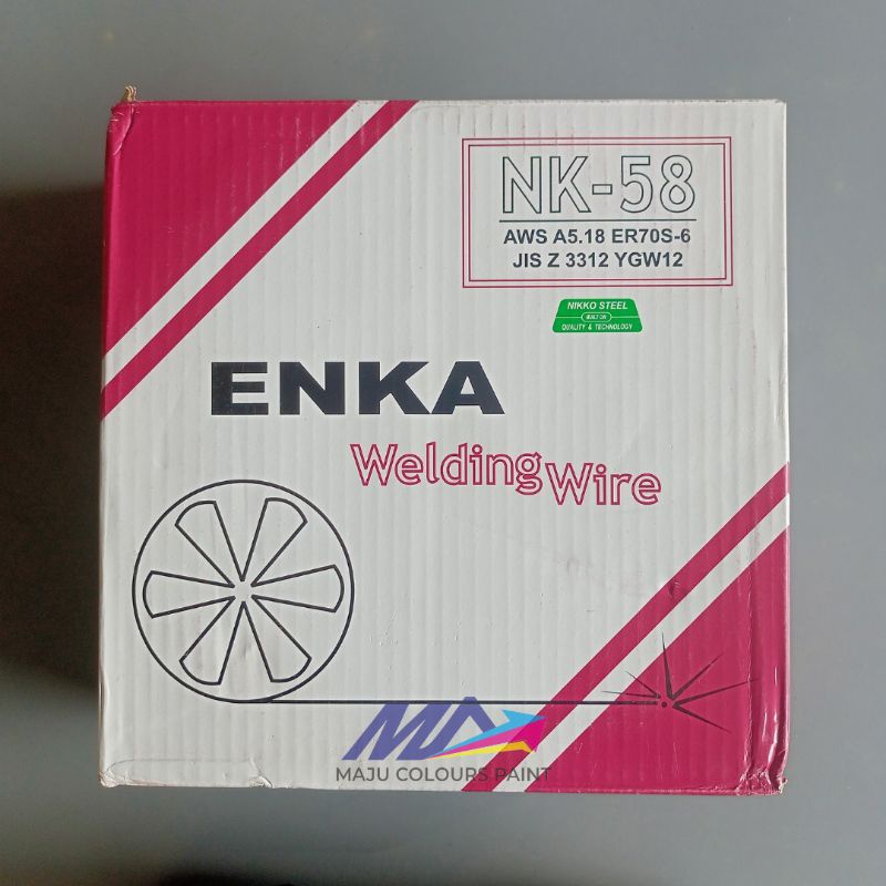 Jual KAWAT LAS CO2 MIG 0,8mm ENKA NK 58 15 KG | Shopee Indonesia