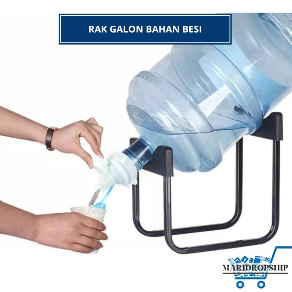 Jual RAK TEMPAT GALON AIR DUDUKAN GALON MEJA BAHAN BESI | Shopee Indonesia