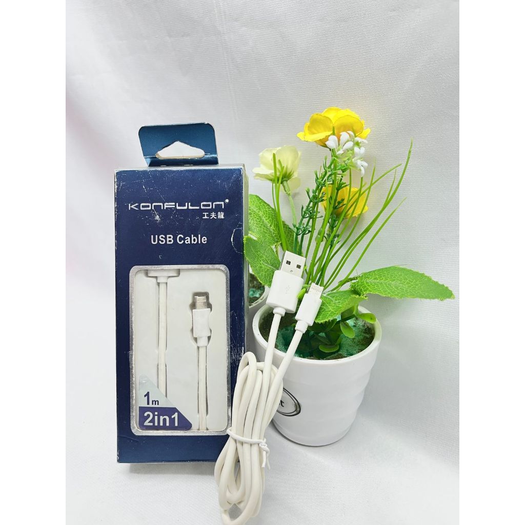 Jual KABEL CABLE CHARGER HANDPHONE KONFULON S30 LIGHTNING | Shopee ...