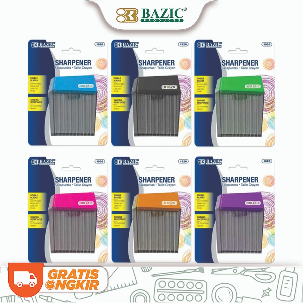 Jual Bazic Dual Blades Sharpener - 2 Lobang Rautan | Shopee Indonesia