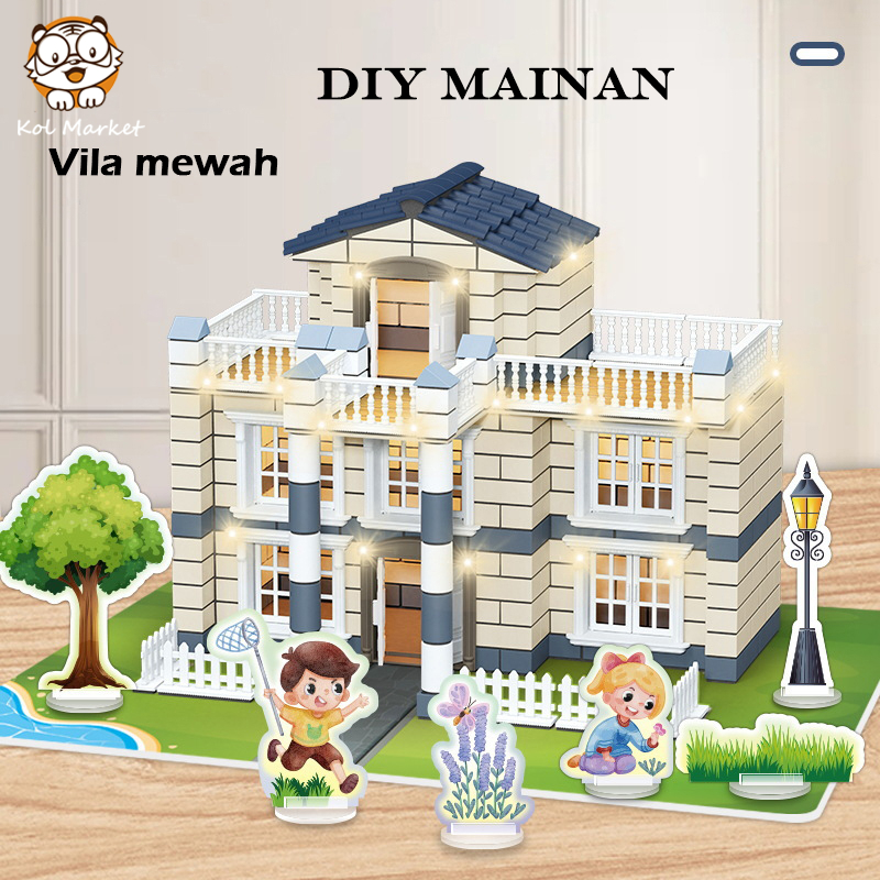 Jual Mainkan mainan rumah Pekerja konstruksi DIY Tukang mainan batu ...