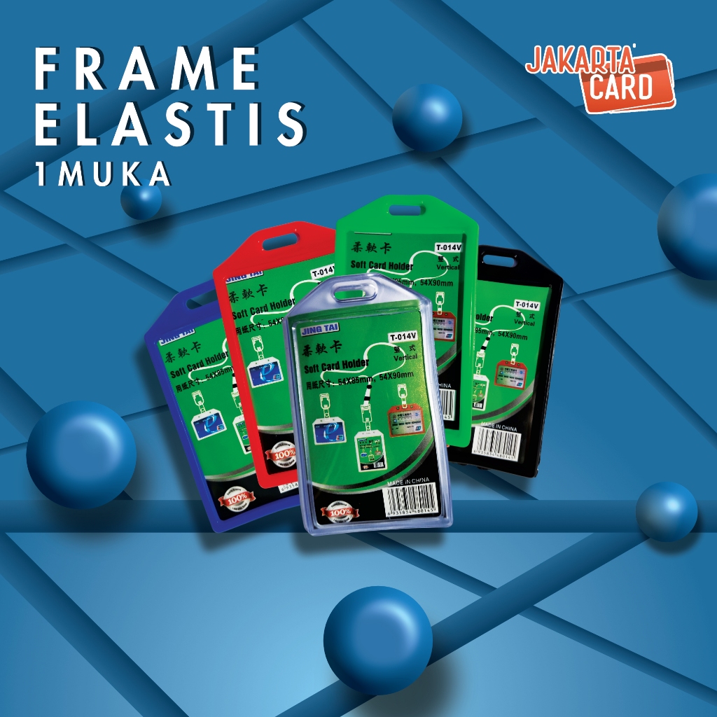 Jual Frame Casing Tempat ID Card Holder ELASTIS warna Potrait 1 SLOT ...