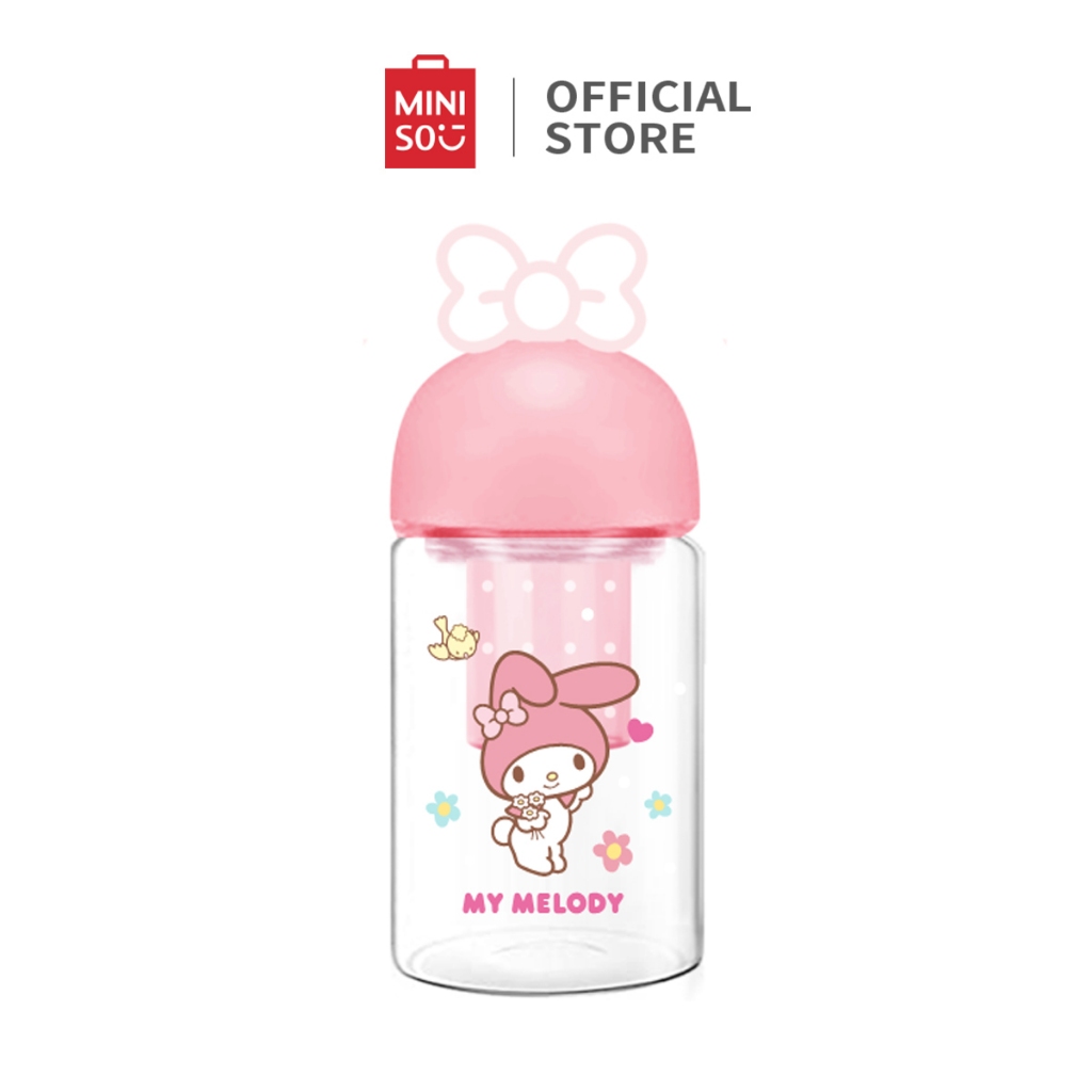 Jual Miniso X Sanrio Tumbler Glass With Tea Separator 330Ml Pompompurin ...