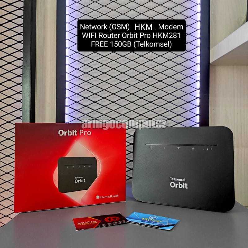 Jual Network (GSM) HKM Modem WIFI Router Orbit Pro HKM281 - FREE 150GB ...