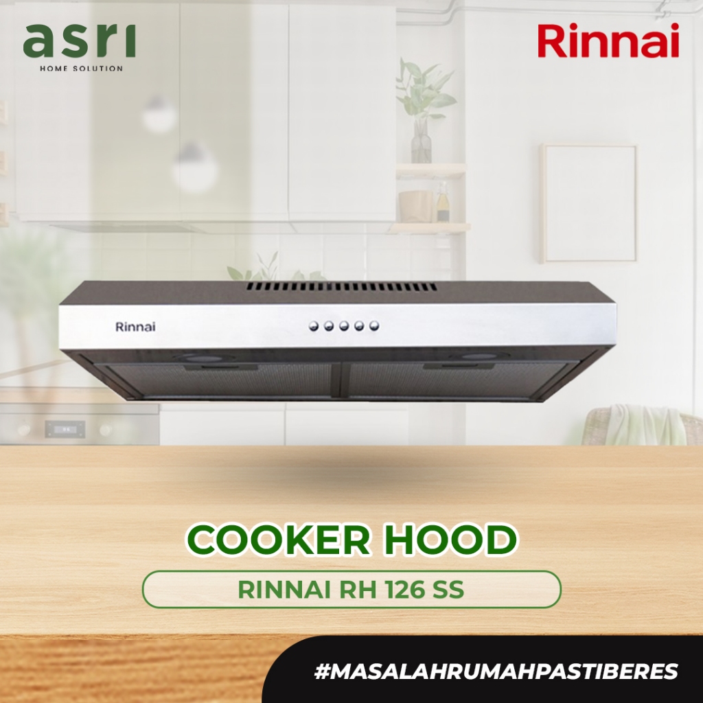 Jual Cooker Hood Rinnai Stainless RH 126 SS 60 cm | Shopee Indonesia