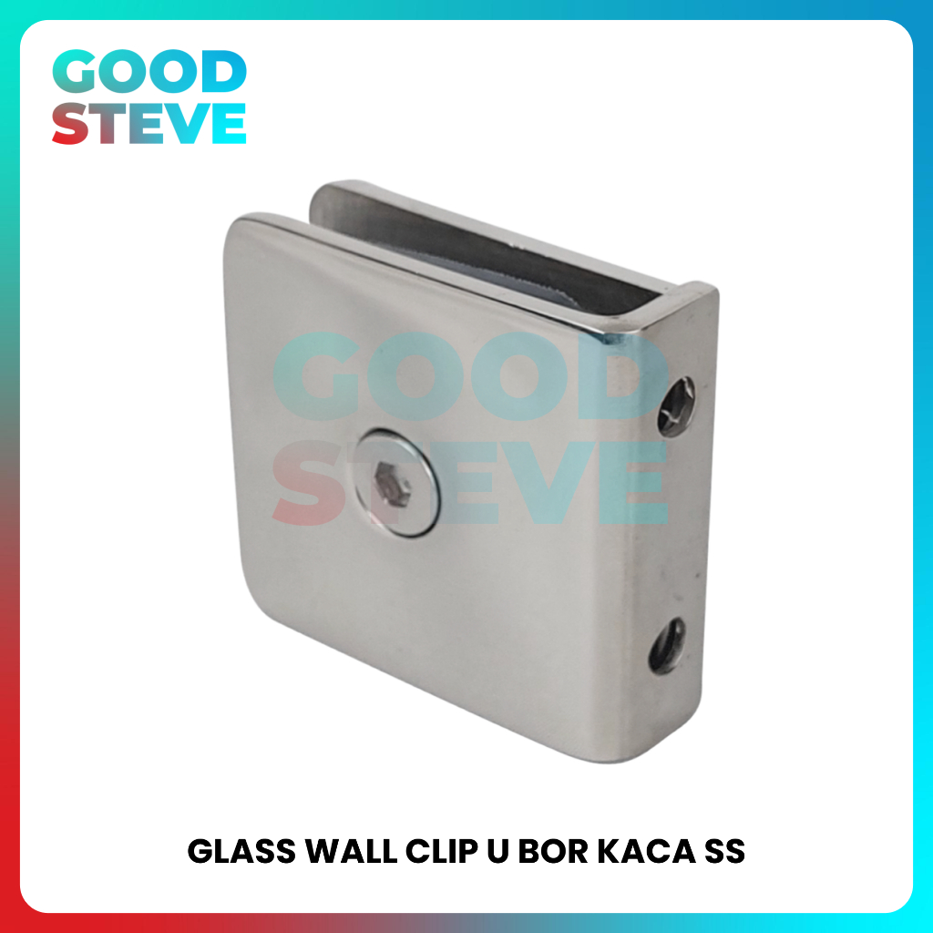 Jual Glass Clip U Connector Kaca Ke Tembok Stainless 304 | Shopee Indonesia