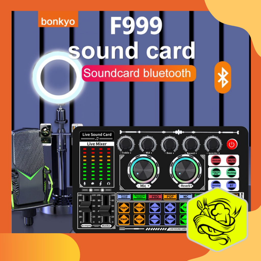 Jual Soundcard F999 (Bonkyo) Audio USB External Sound Card mic Mixer ...