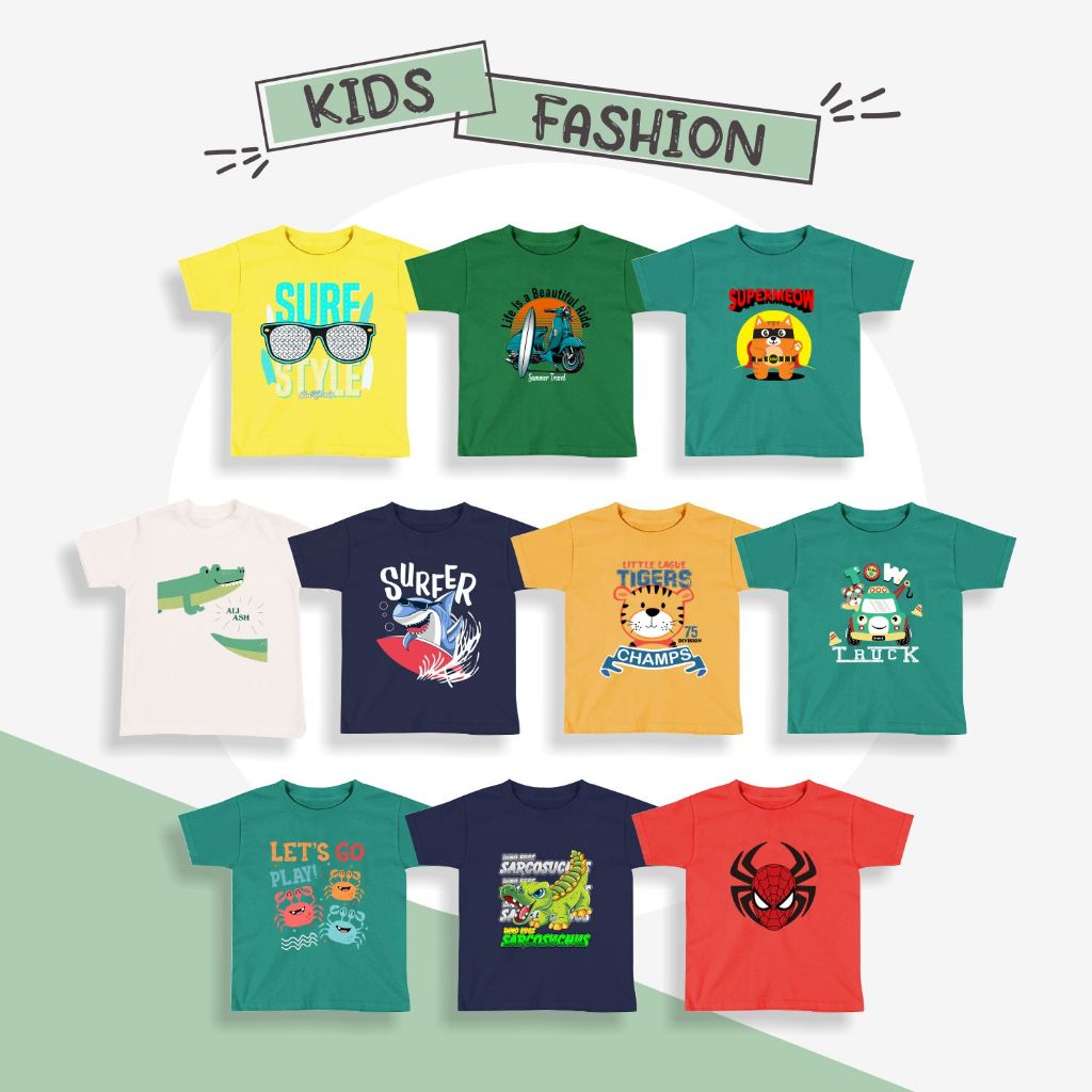 Jual Kaos Distro Anak Lengan Pendek Laki laki dan Perempuan Cotton ...