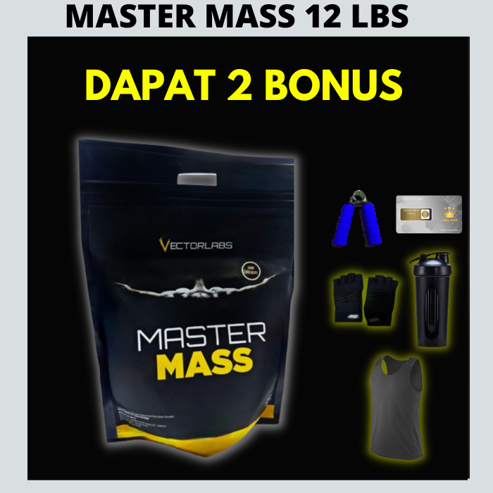 Jual Vectorlabs Master Mass 12 lbs 5400 gram Susu Whey Protein Gainer Mastermass AJUDANSYIFA ...