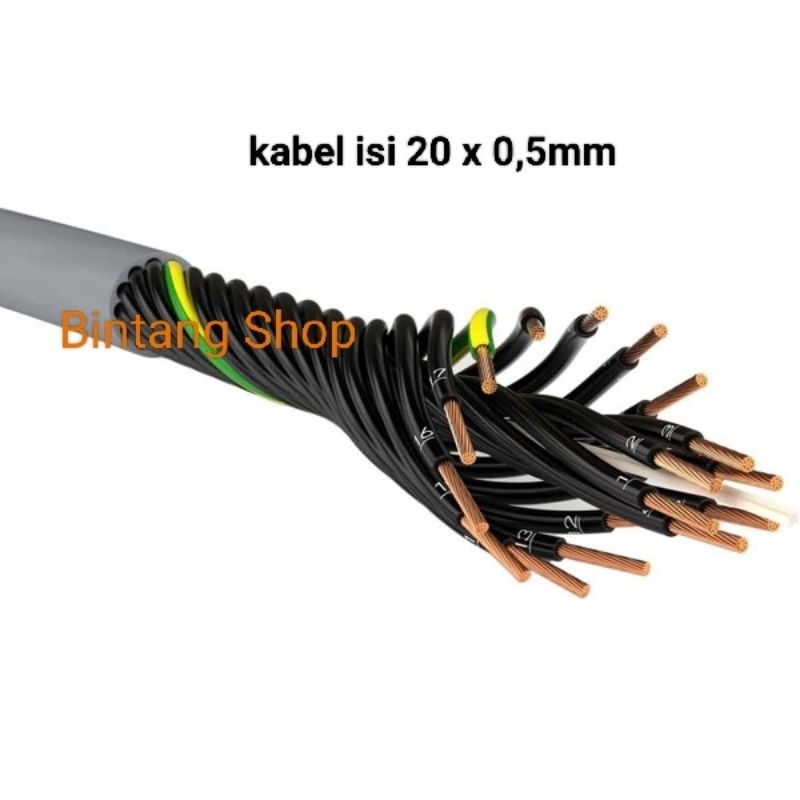 Jual Kabel isi 20 x 0,5,mm serabut per meter | Shopee Indonesia