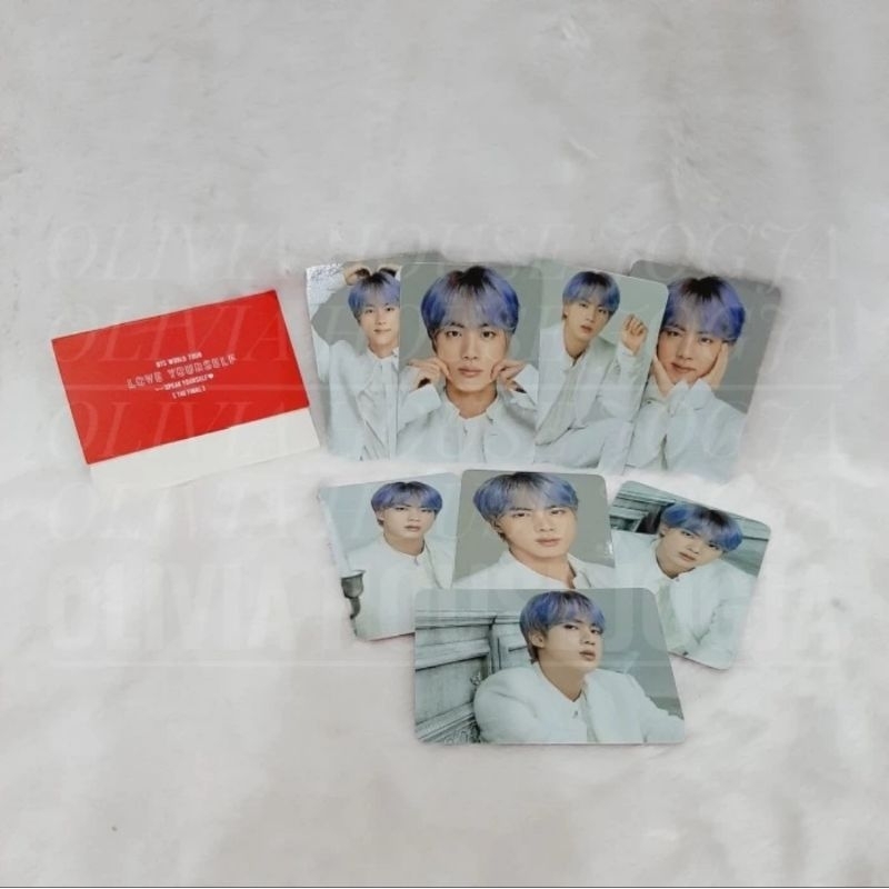 Jual Photocard Jin BTS The Final Love Yourself Merah Mini Photocard BTS ...
