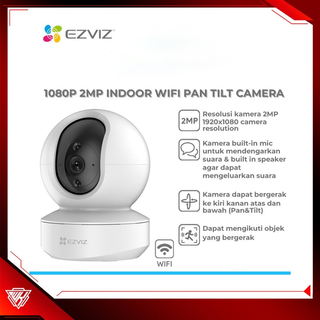 Jual Ezviz TY1 2MP Smart Wifi Pan Tilt IP Camera CCTV Indoor 1080p ...