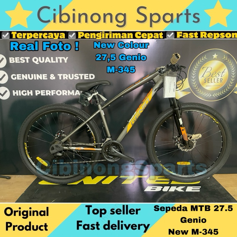 Jual Sepeda Gunung MTB 27,5 Genio M345 24Speeds Inner Cable Cakram New ...