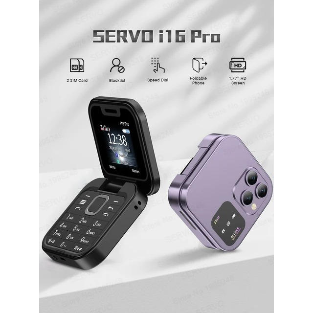 Jual F15 Mini HP i16 Pro Flip Phone Jadul Ori Dual SIM Garansi Toko ...