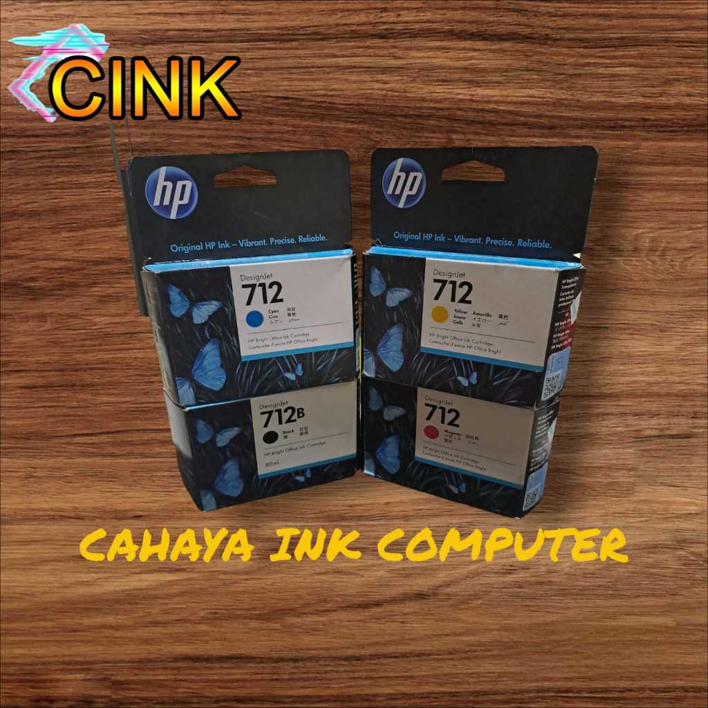 Jual Paket tinta HP 712B Black 80ml + 712 color Original (1SET ...