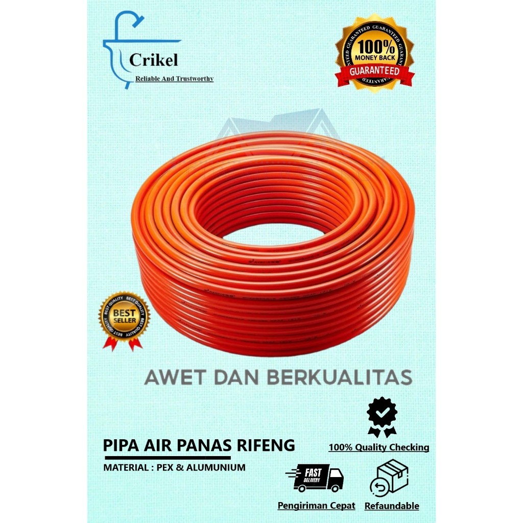 Jual Selang Air Panas 1/2" Pipa Air Panas Selang Water Heater pipa pex ...
