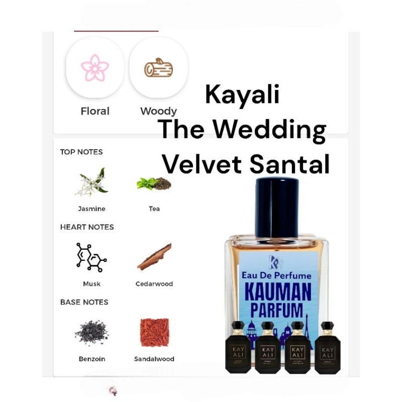 Jual Kauman Parfum Kayali The Wedding Velvet Santal Parfum Unisex Wangi ...