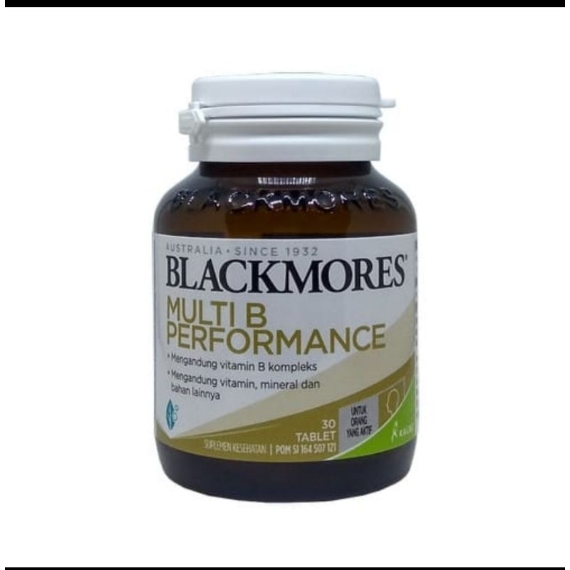 Jual BLACKMORES MULTI B PERFORMANCE (isi 30) | Shopee Indonesia