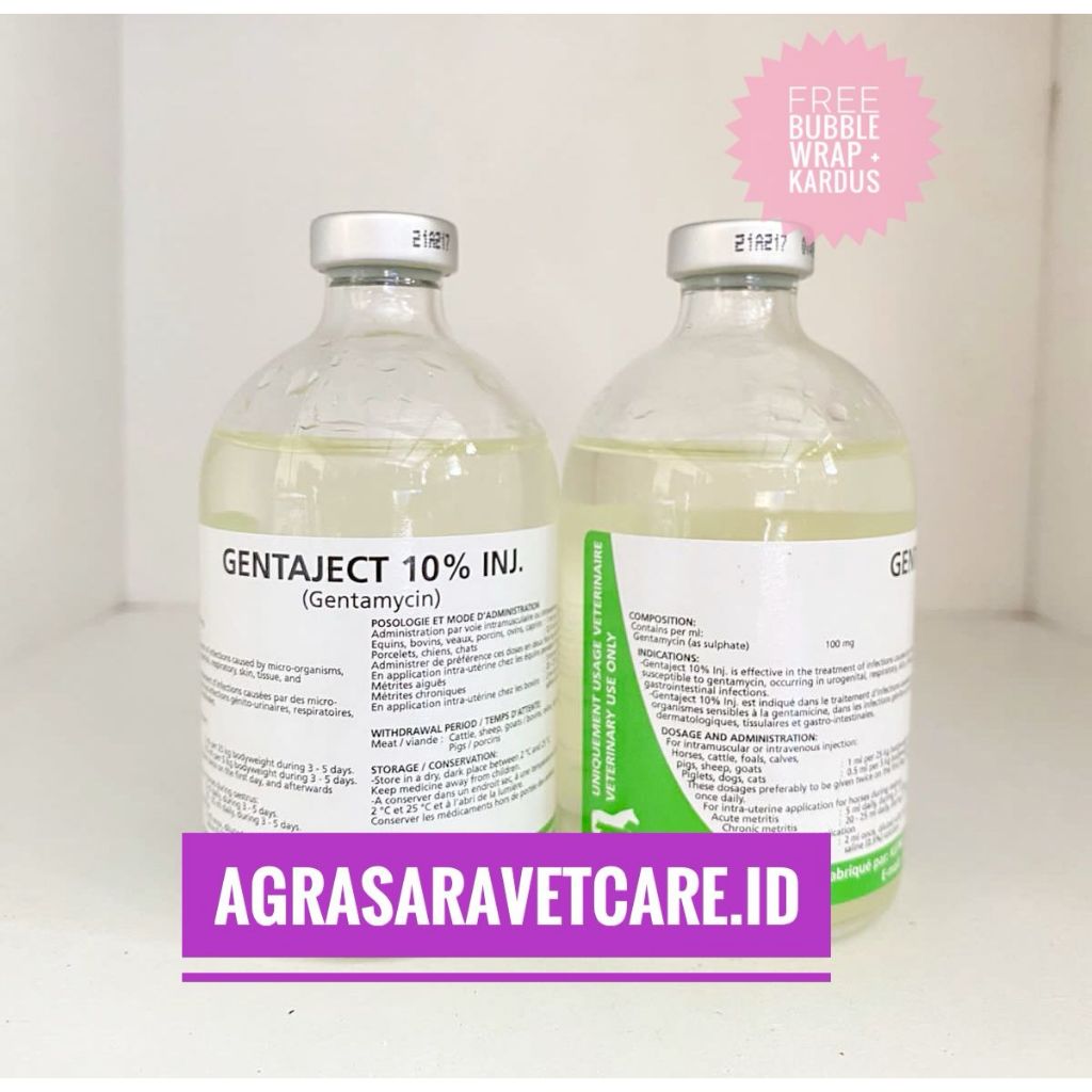 Jual GENTAJECT 100 ml (Genta 10% injeksi) - LIKE GENTA 100 | Shopee ...