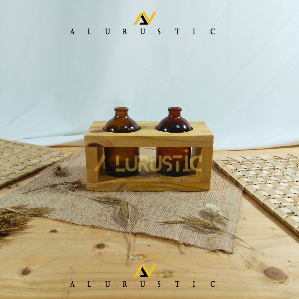 Jual VAS TANAMAN RUSTIC / PLANTER KAYU JATI BELANDA / PROPAGATION VASE ...