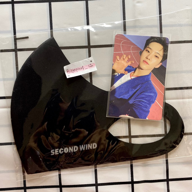 Jual Hoshi Jas biru + Official BSS First Wind Mask Seventeen Official ...