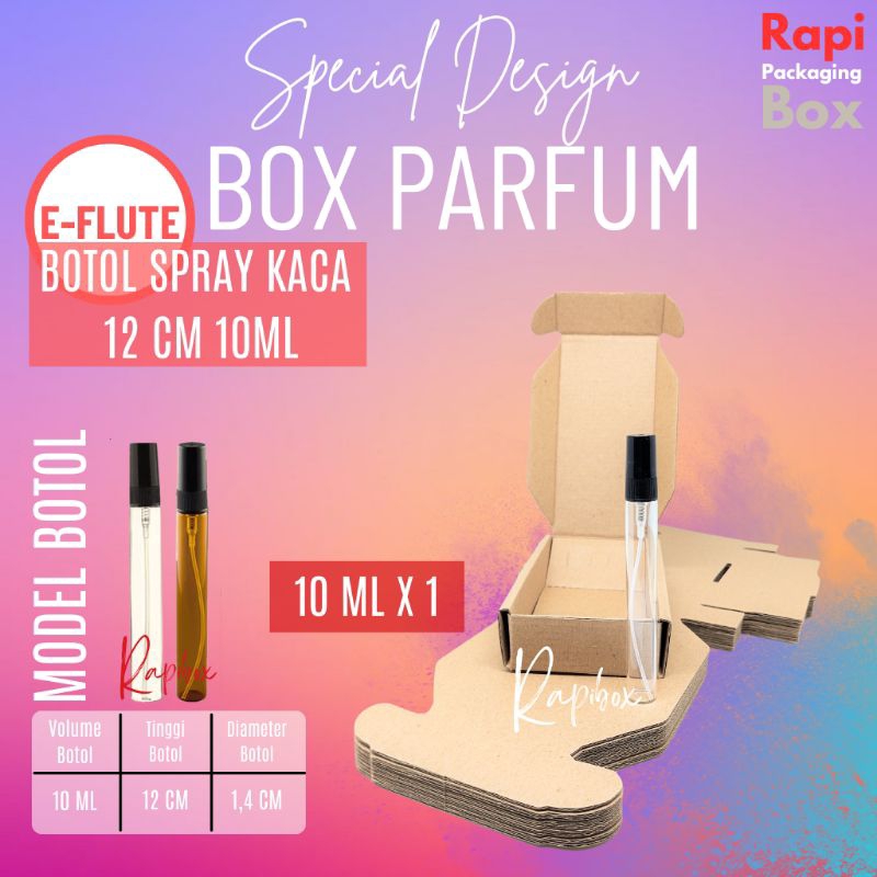 Jual Rapibox Box Khusus Parfum SPRAY KACA 12 CM 10 ML ISI 1 BOTOL E ...