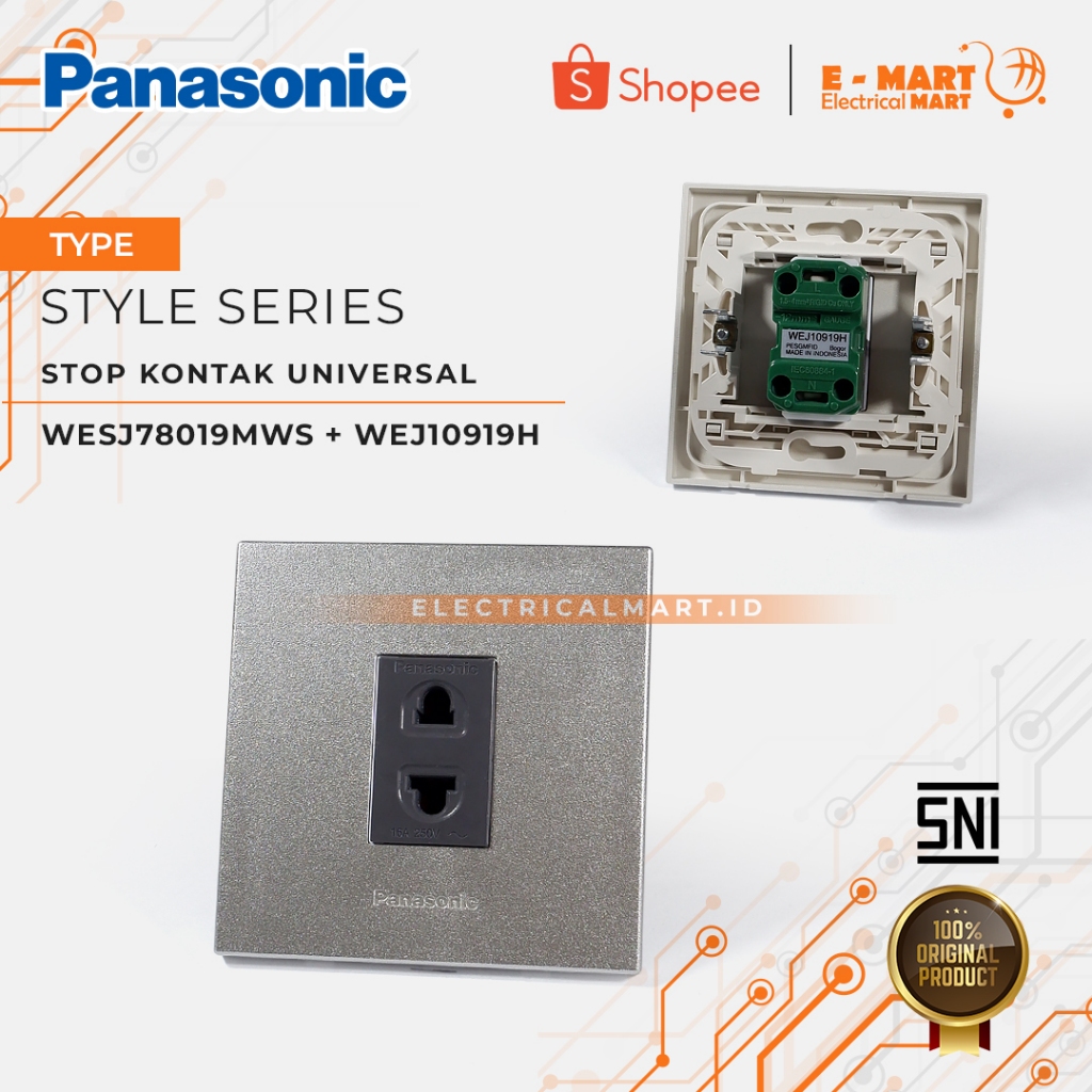 Jual Panasonic Saklar dan Stop Kontak Dinding Glow In the Dark WEJ ...