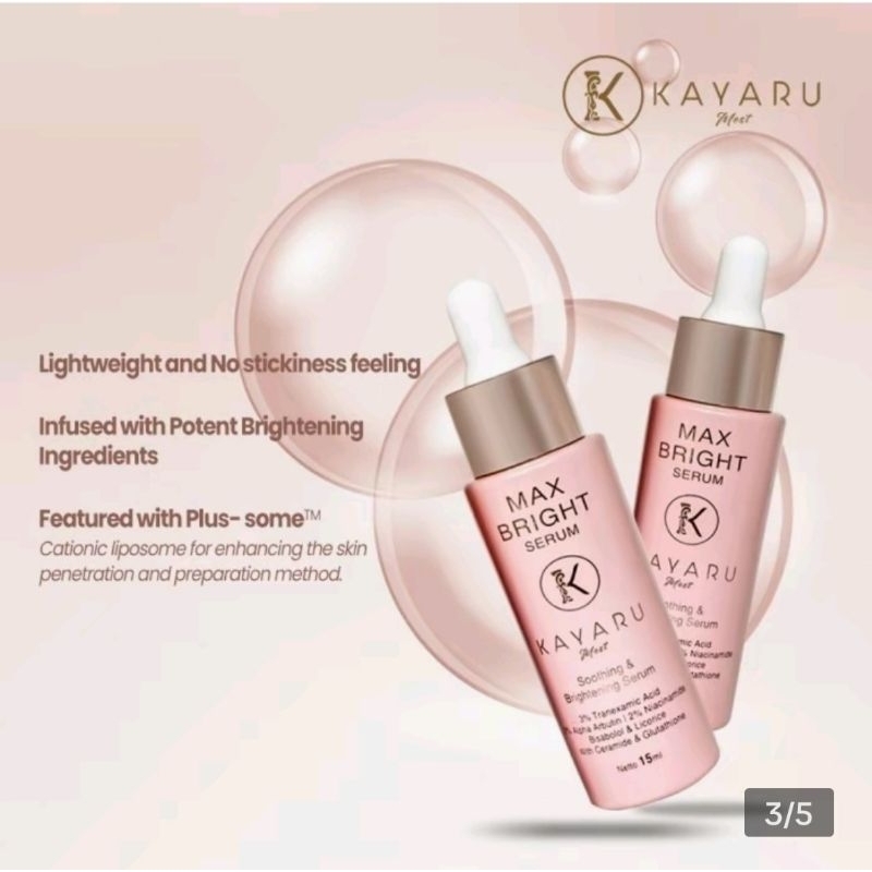 Jual Kayaru mest Max bright Serum ( 50 ml) | Shopee Indonesia