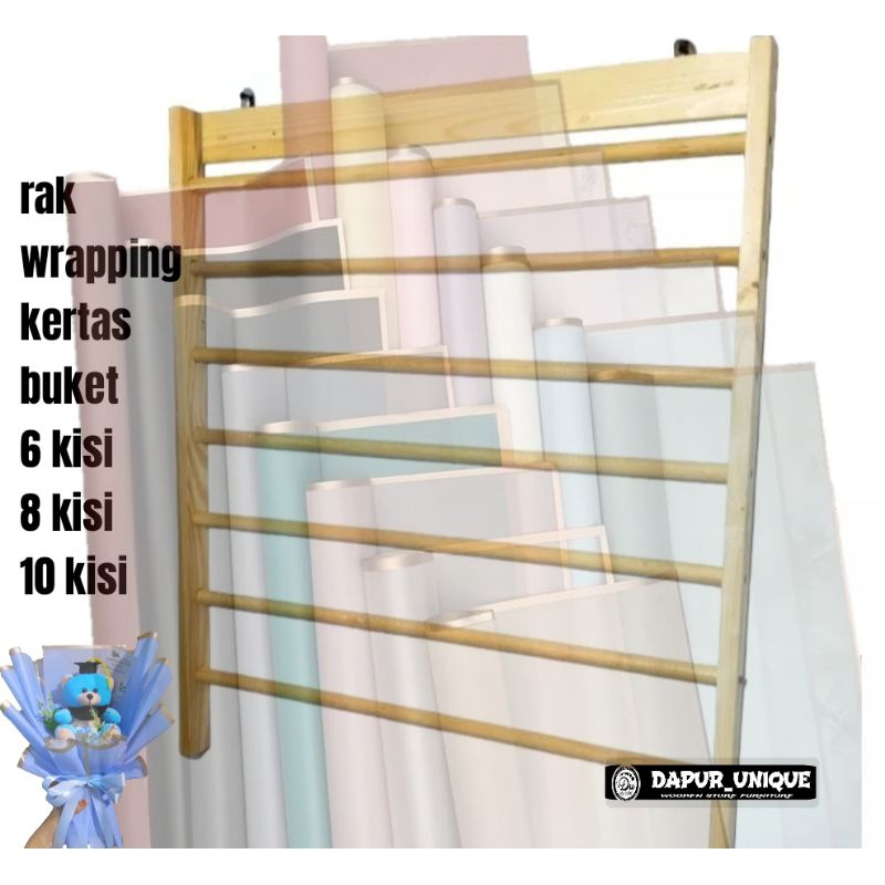 Jual Rak Kertas Wrapping Buket/Rak Multyfungsi/Rak Kertas Celo | Shopee ...