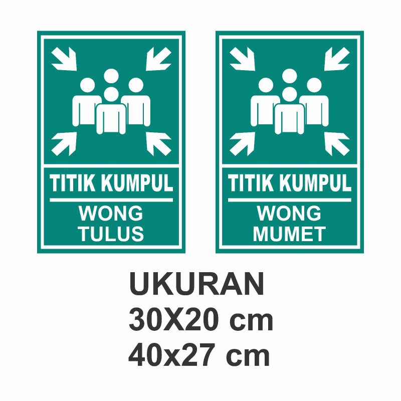 Jual Stiker Titik kumpul wong mumet Titik kumpul wong tulus Titik ...