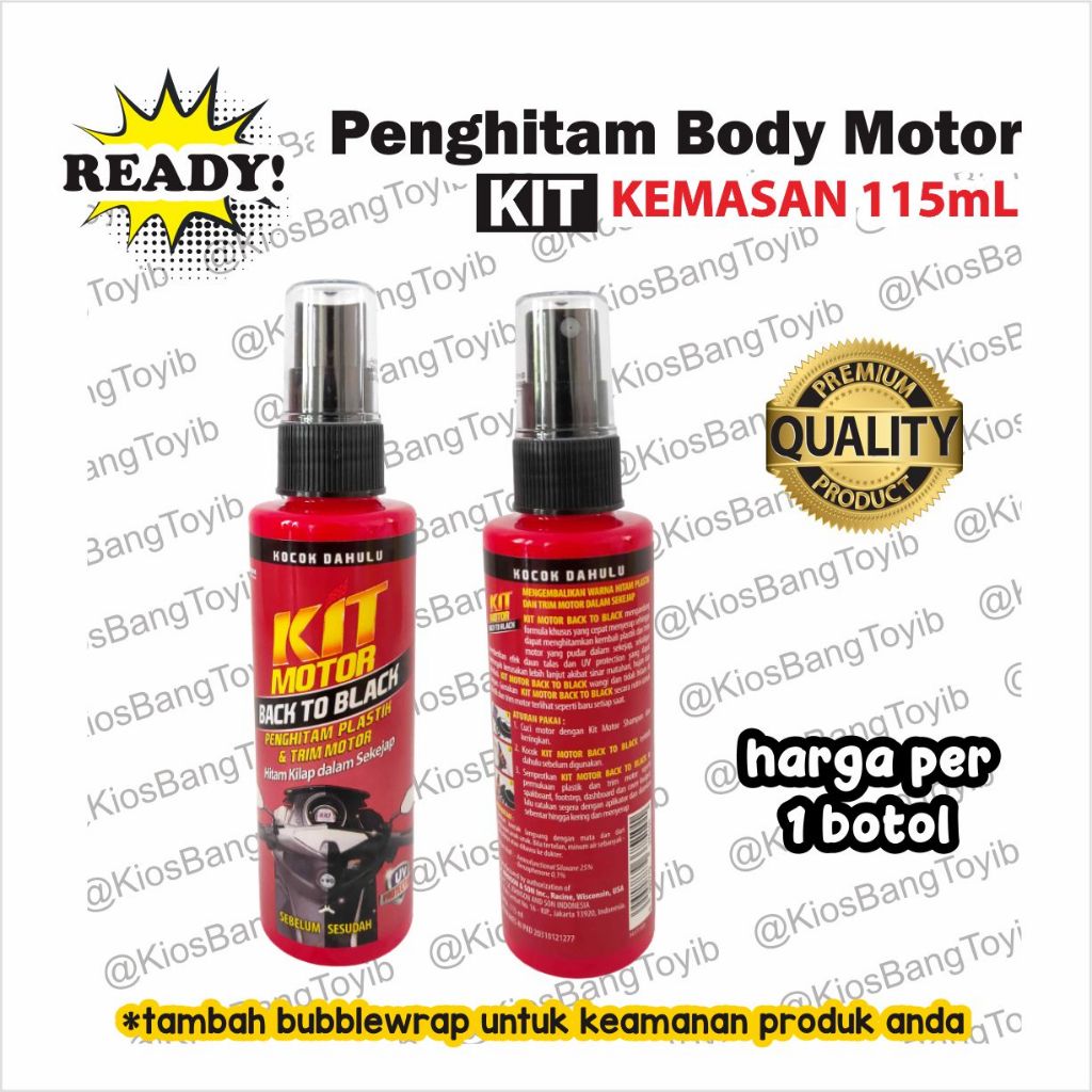 Jual KIT Penghitam Pengkilap Plastik Body & Trim Motor Back To Black ...