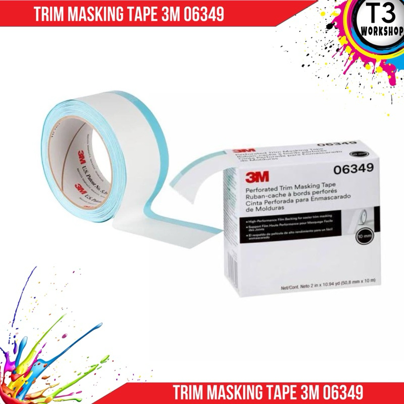 Jual Trim Masking tape 3M 06349 perforated 50.8mm x 10.94 yard | Shopee ...