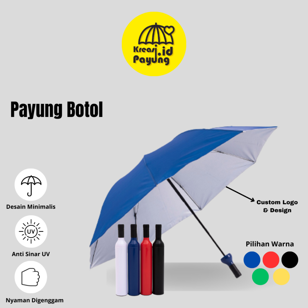 Jual Payung Botol + Free Sablon Logo | Shopee Indonesia