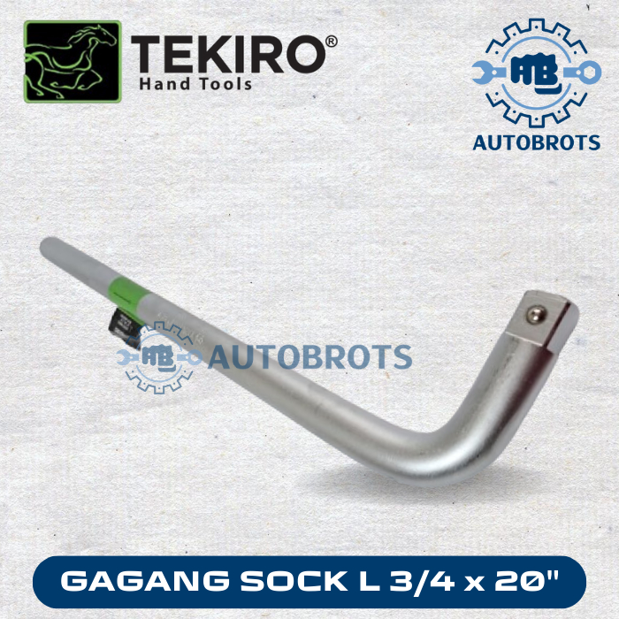 Jual TEKIRO Gagang Sock L 3/4" x 20" / Offset handle / Stang Sok L 3/4 ...